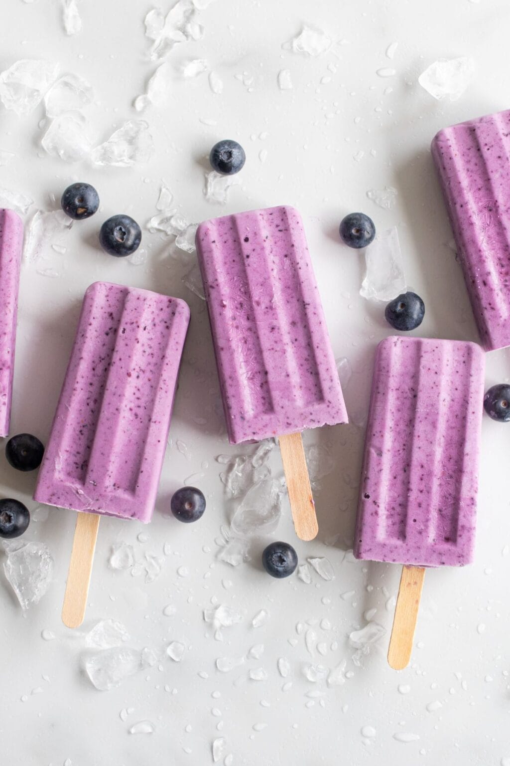 Blueberry Cottage Cheese Popsicles - Life Around The Table