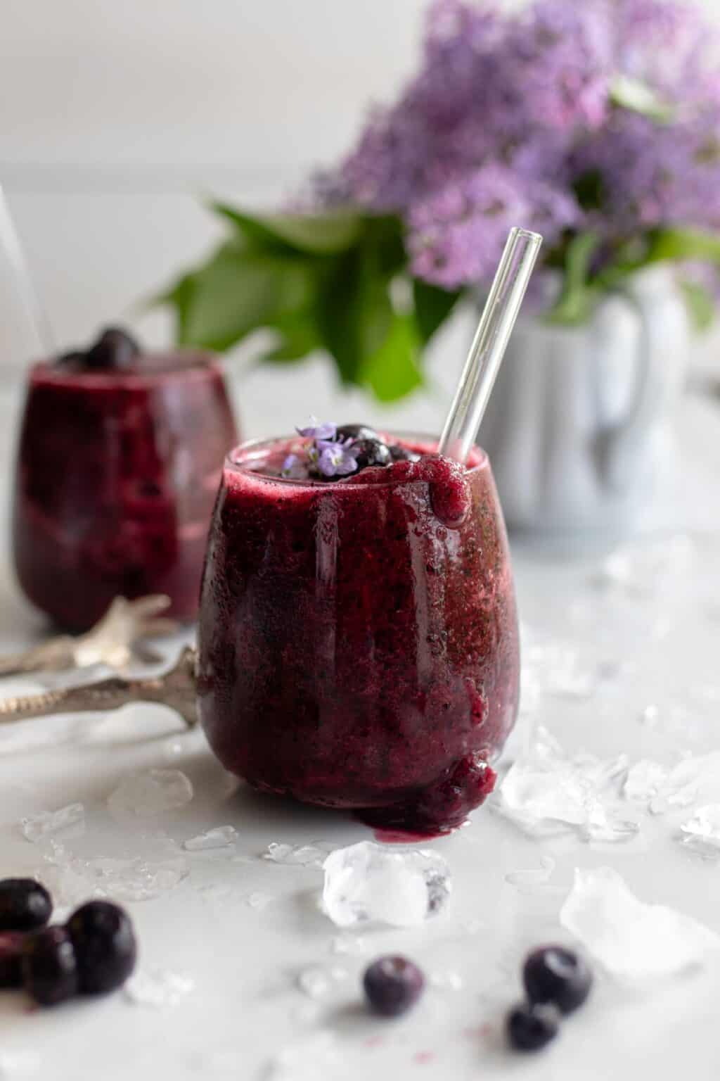 Blueberry Ginger Kombucha Refresher - Life Around The Table
