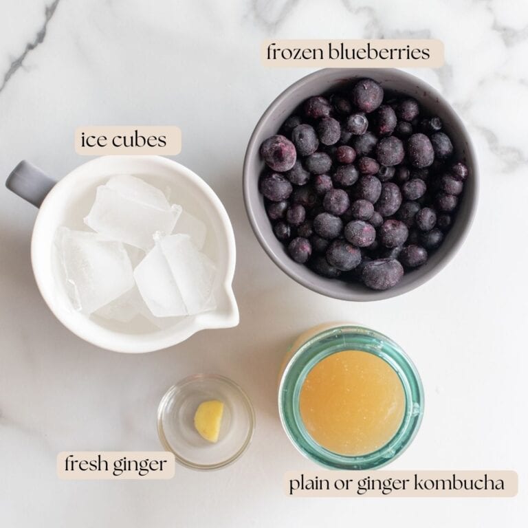 Blueberry Ginger Kombucha Refresher - Life Around The Table