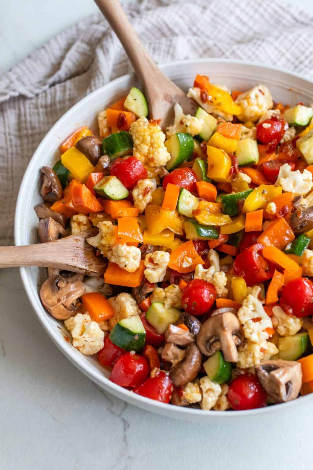 Marinated Veggie Salad - Life Around The Table